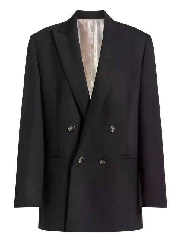 Alberta Ferretti Double-breasted Blazer - Black
