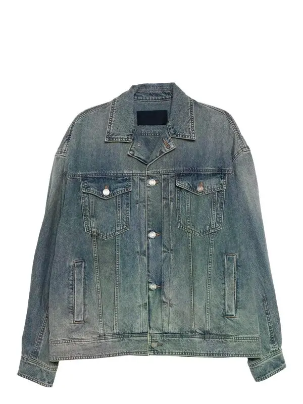 JUUN.J Cotton Denim Jacket - Blue