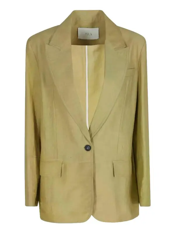 TELA Single-breasted Blazer - Green