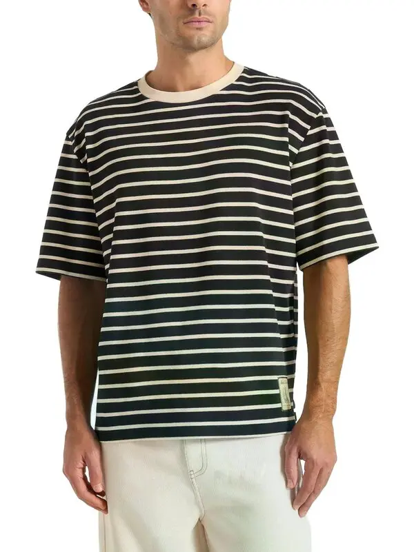 Manière De Voir Striped T-shirt - Black
