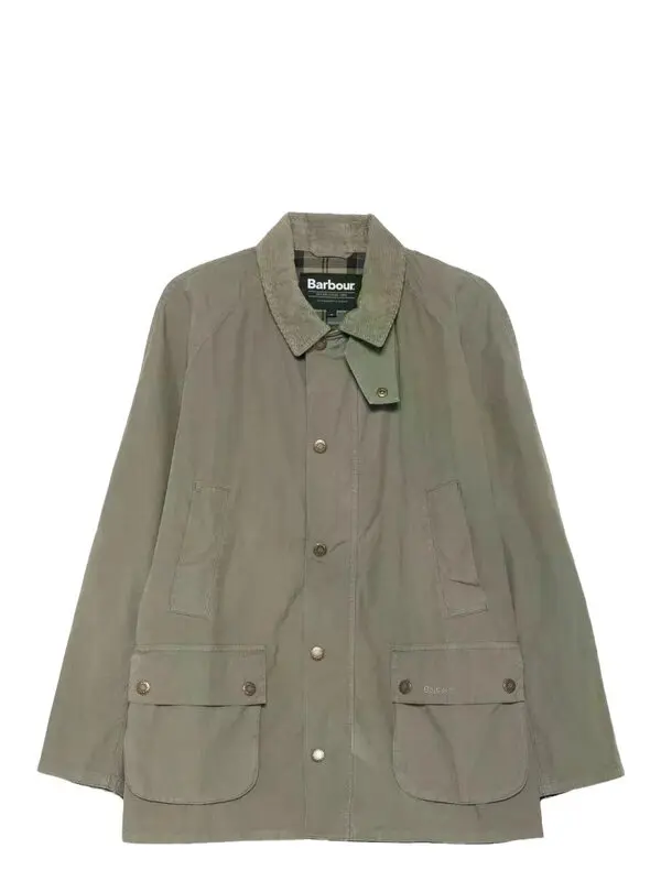 Barbour Ashby Jacket With Buttoned Pockets - Green