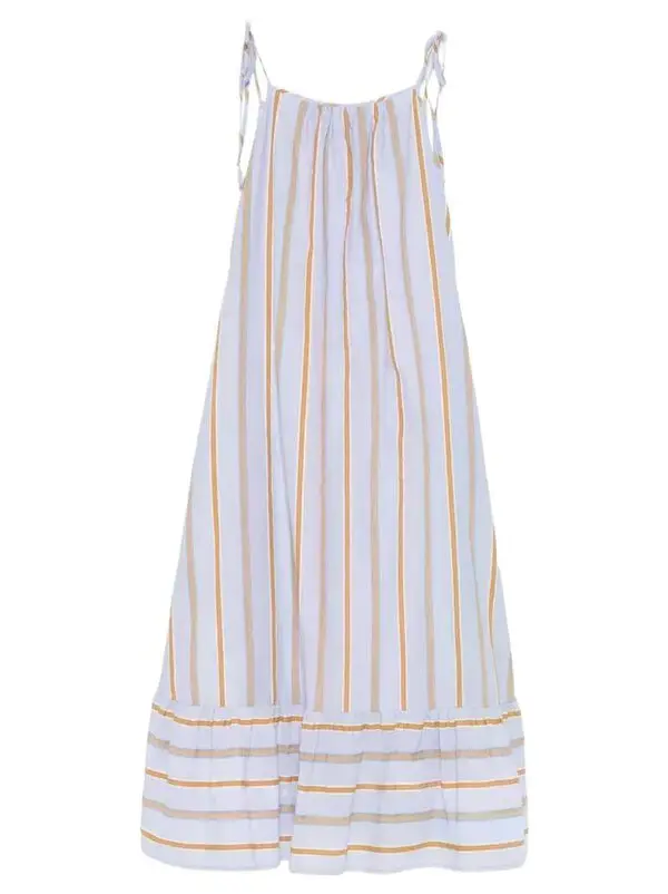 PSOPHIA Striped Midi Dress - Blue