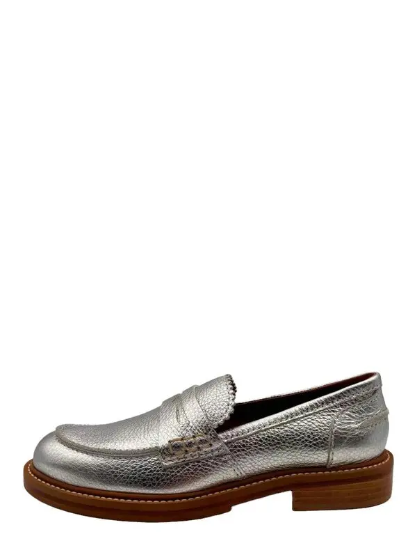 GUGLIELMO ROTTA Scalloped Loafers - Grey