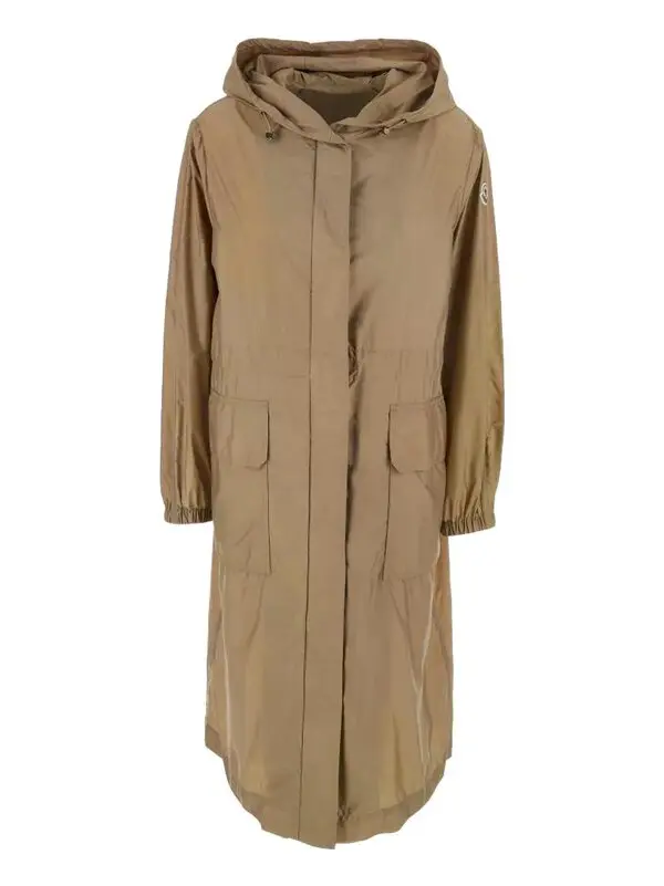 Moncler Hiengos Hooded Parka Coat - Neutrals