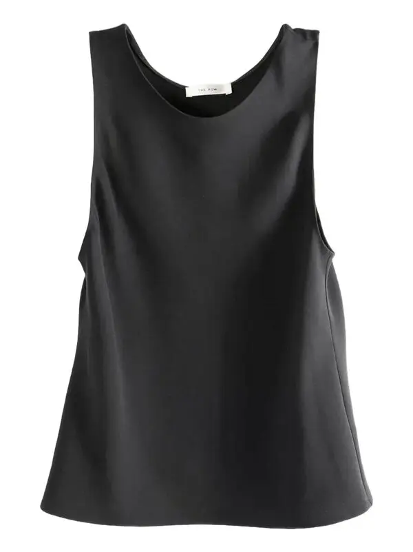 THE ROW Scoop-neck Tank Top - Black