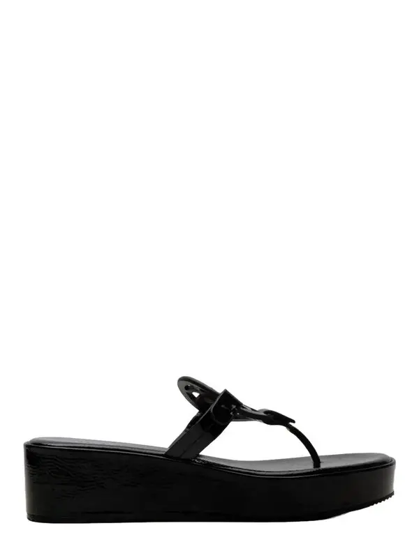 Tory Burch Logo-plaque Sandals - Black