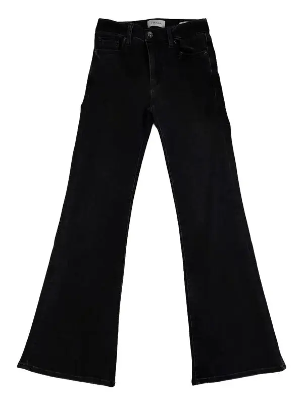 FRAME Button-fastening Flared Jeans - Black