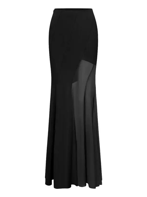 OUDE WAAG Panelled Maxi Skirt - Black