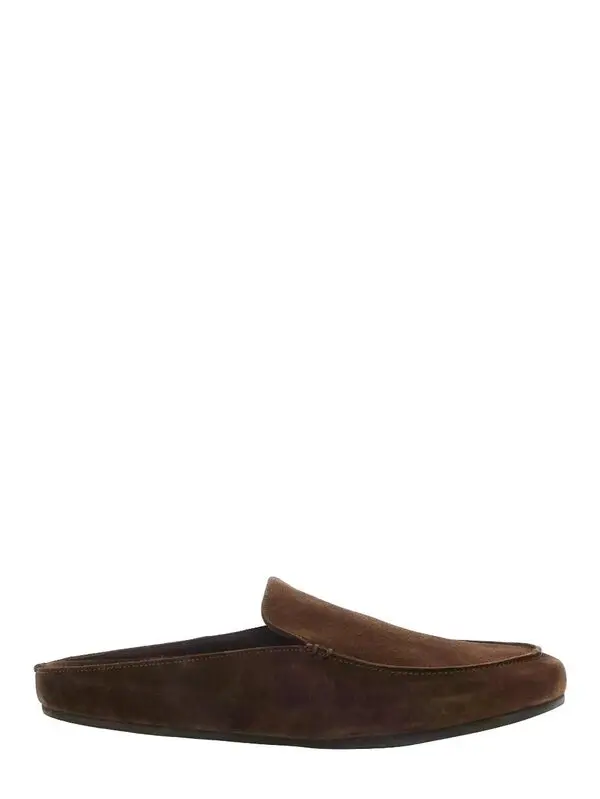 VINNY'S Donnie Suede Mules - Brown