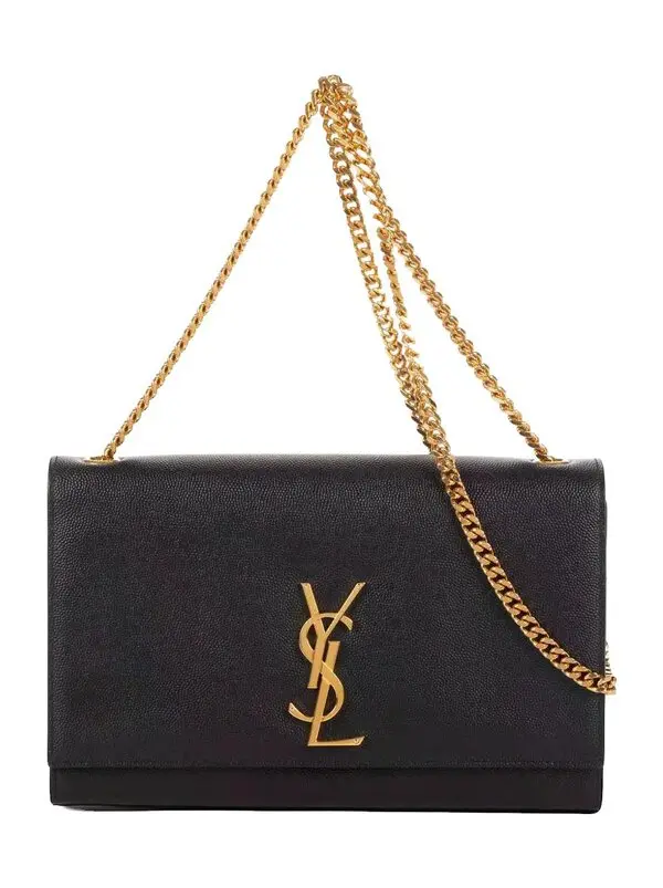 Saint Laurent Kate Chain-strap Leather Shoulder Bag - Black