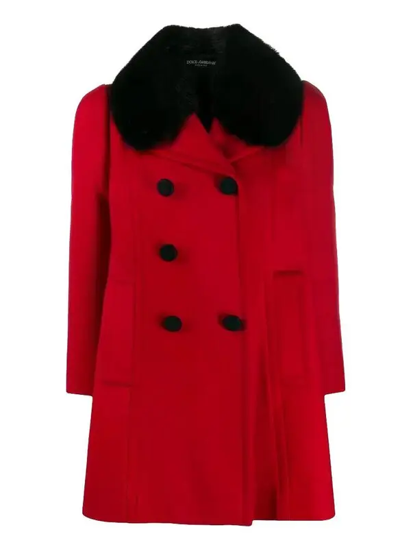 Dolce & Gabbana Double-breasted Coat - Red