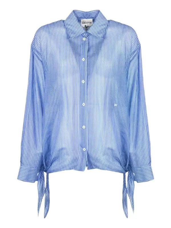 SEMICOUTURE Striped Shirt - Blue