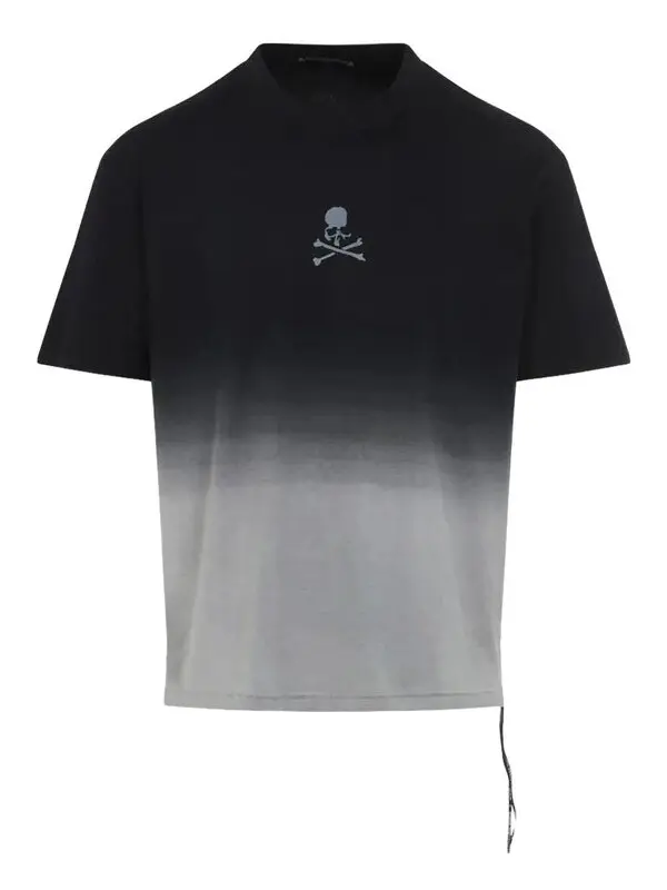 MASTERMIND WORLD Skull-print Dipped T-shirt - Black