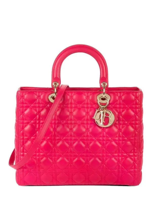 Dior Lady Quilted Bag - Pink