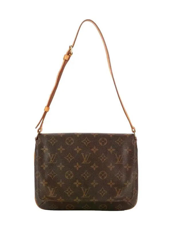 LOUIS VUITTON Musette Tango Monogram Shoulder Bag - Brown