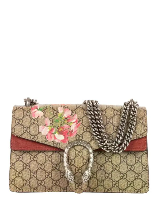 Gucci Dionysus Monogram Floral Shoulder Bag - Neutrals
