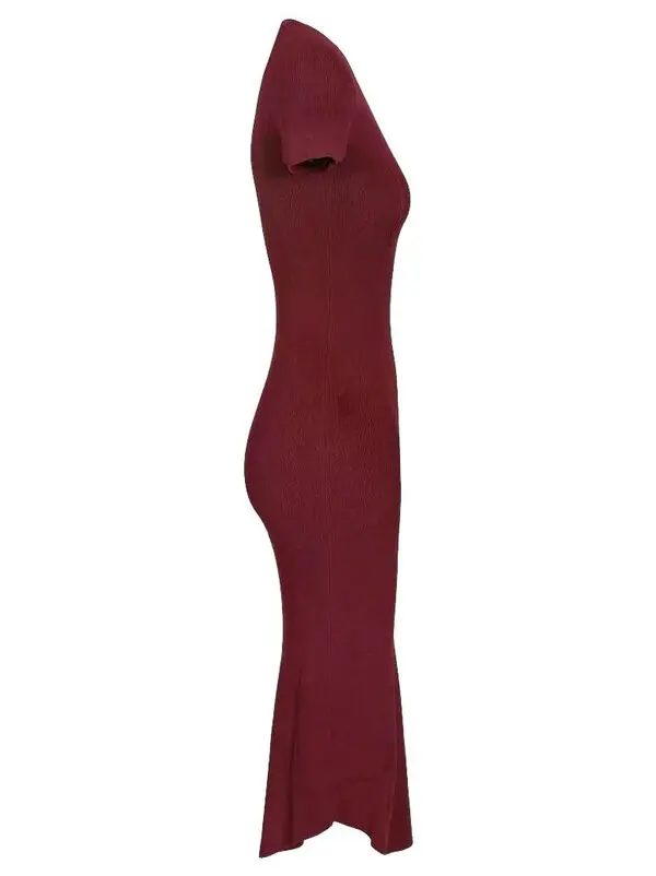 Federica Tosi V-neck Knitted Dress - Red