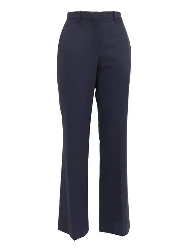 Theory Tailored High-rise Wool Trousers - Blue