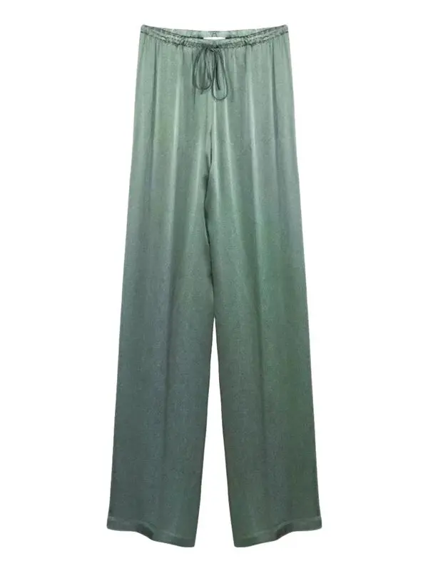 SEMICOUTURE Elasticated Drawstring Trousers - Green