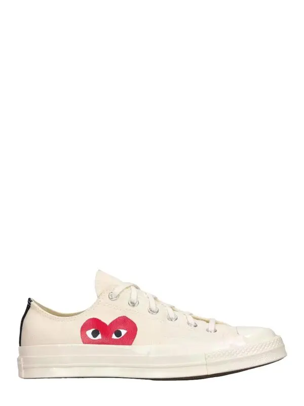 Play Comme Des Garcon X Converse Heart-motif Sneakers - Neutrals
