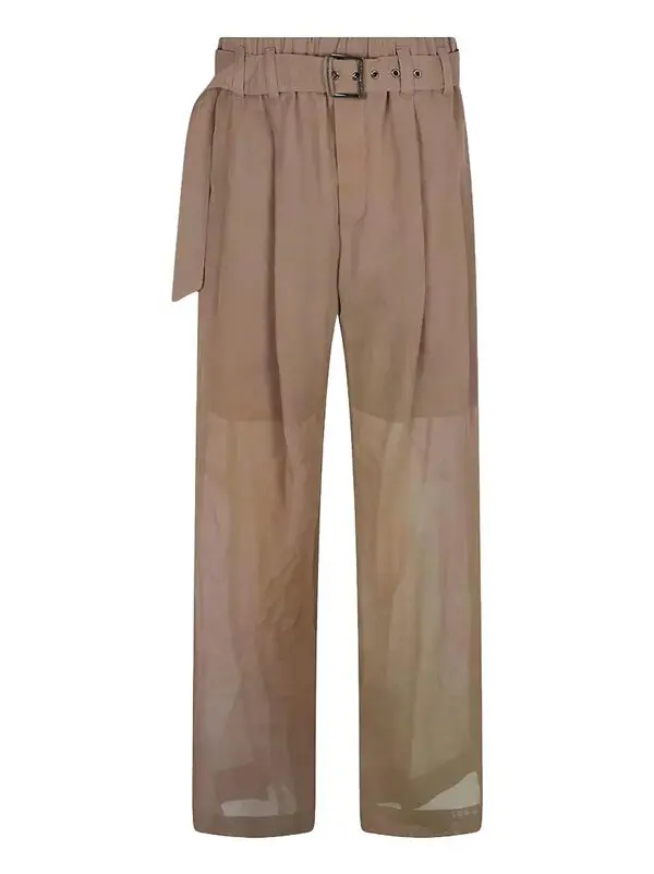 Brunello Cucinelli Belted Trousers - Neutrals