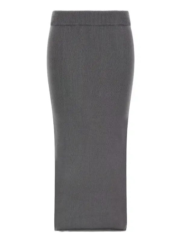 ENTIRE STUDIOS Raw-edge Pencil Skirt - Grey