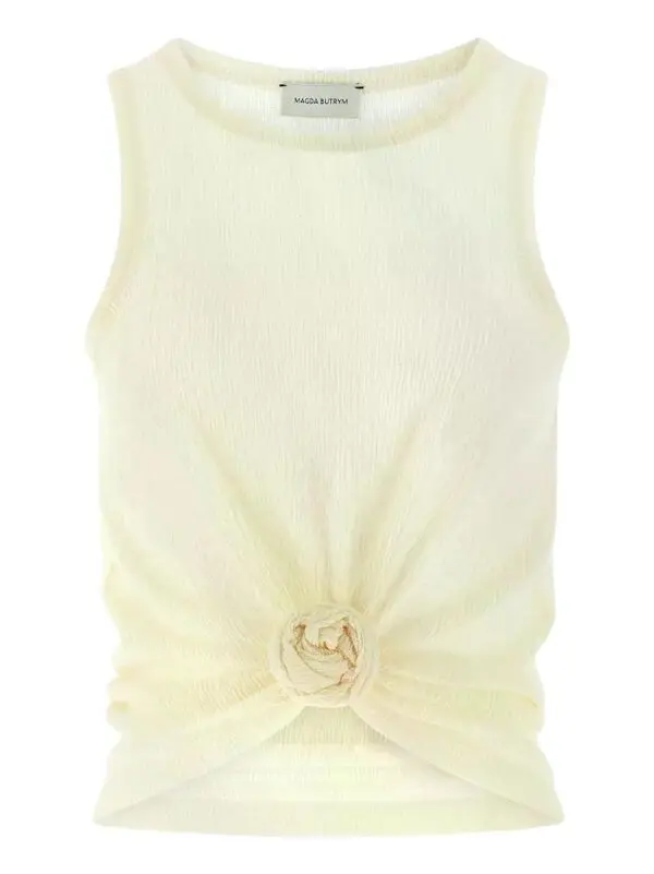 Magda Butrym Knot-detail Tank Top - Neutrals