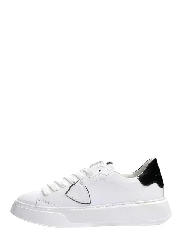 Philippe Model Appliqué Panel Sneakers - White