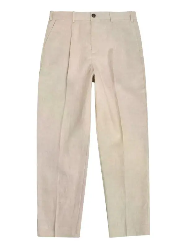 WAX LONDON Pleated Trousers - Neutrals