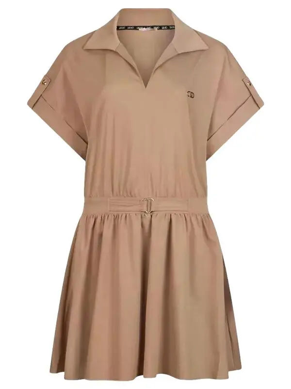 Liu Jo V-neck Mini Dress - Neutrals