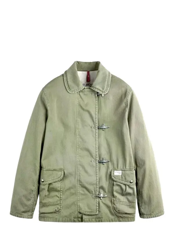 FAY 4 Ganci Flap-pocket Jacket - Green