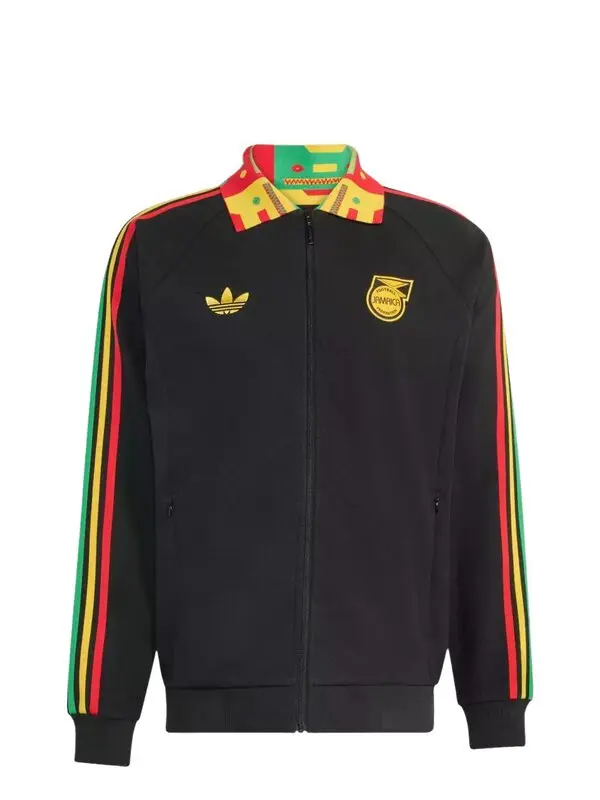 Adidas X Bob Marley Away Anthem Stripe Logo-patch Sweatshirt - Black