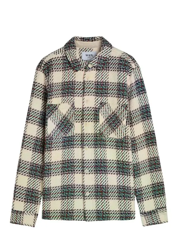WAX LONDON Whiting Patterned Overshirt - Neutrals