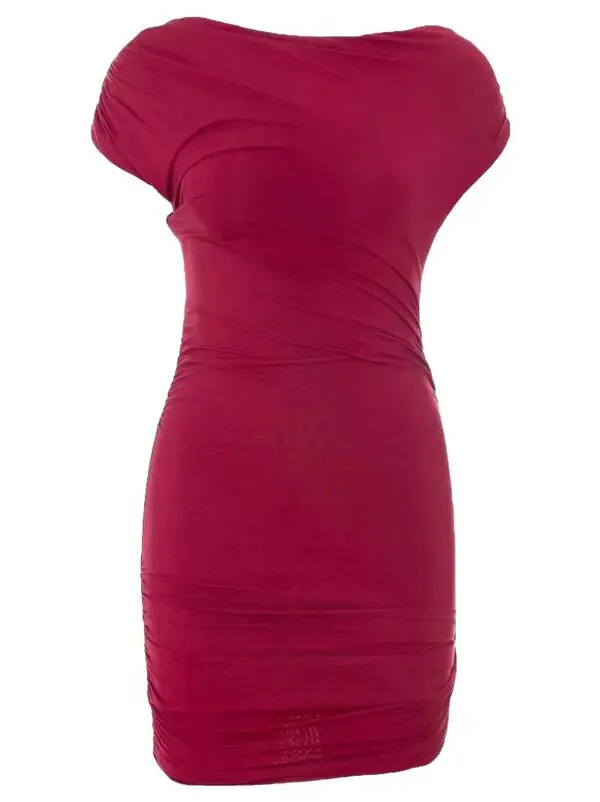 ANIYE BY Open-back Ruched Mini Dress - Red