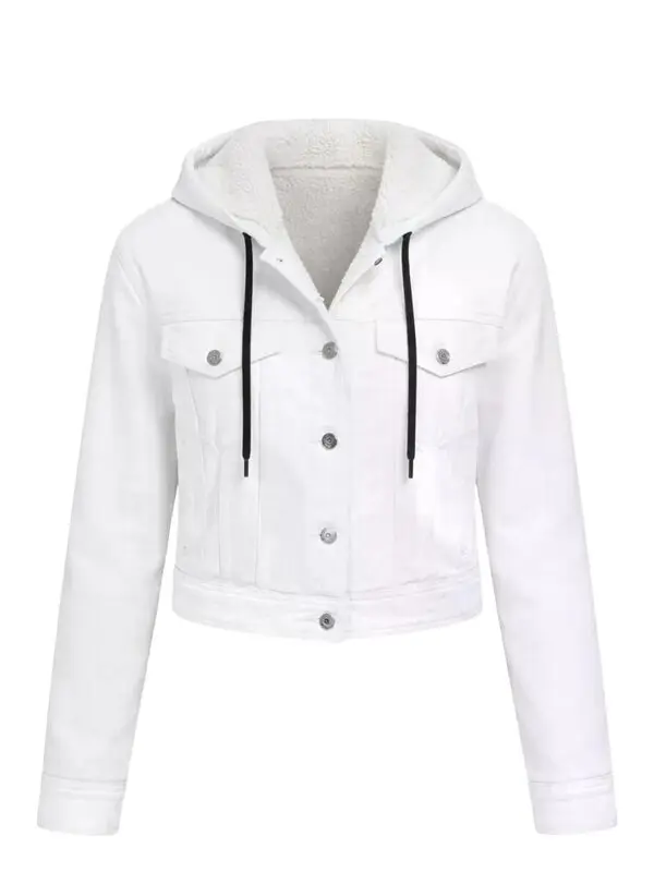 Iceberg Button-fastening Hooded Jacket - White