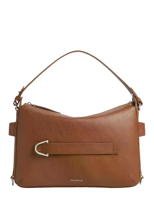 COCCINELLE Buckle Strap Shoulder Bag - Brown