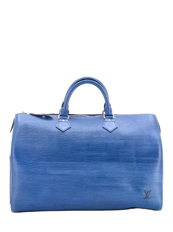 LOUIS VUITTON Speedy Handbag Epi Leather 35 - Blue