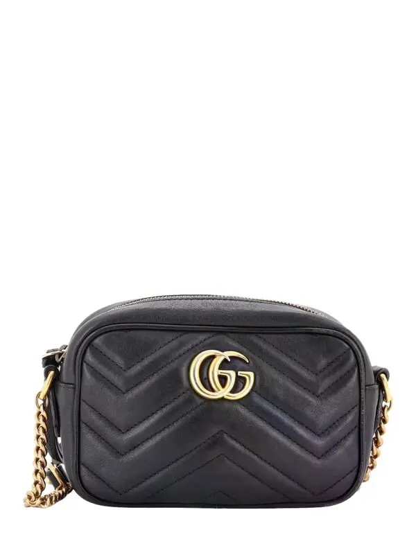 Gucci Gg Marmont Mini Shoulder Bag - Black