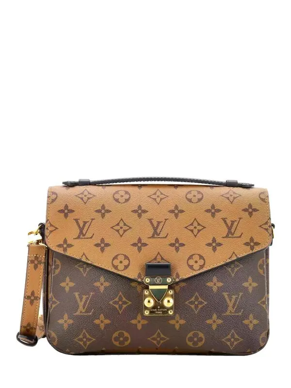 LOUIS VUITTON Pochette Metis Reverse Monogram Canvas Crossbody Bag - Brown