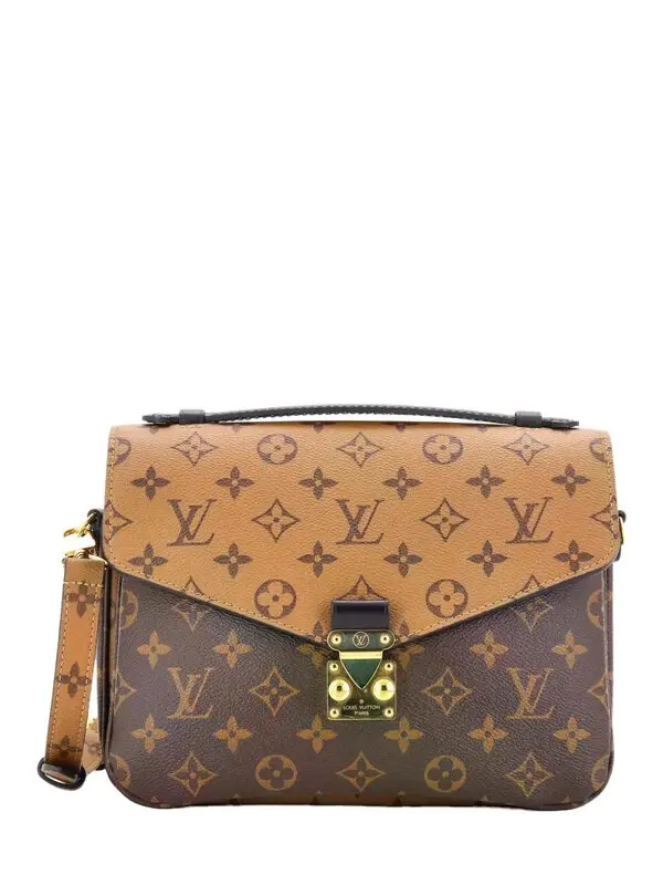LOUIS VUITTON Pochette Metis Reverse Monogram Canvas Crossbody Bag - Brown