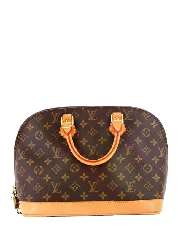LOUIS VUITTON Vintage Alma Handbag Monogram Canvas Pm - Brown