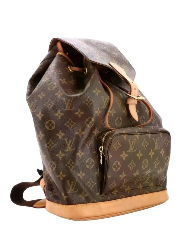 LOUIS VUITTON Vintage Montsouris Monogram Canvas Gm Backpack - Brown