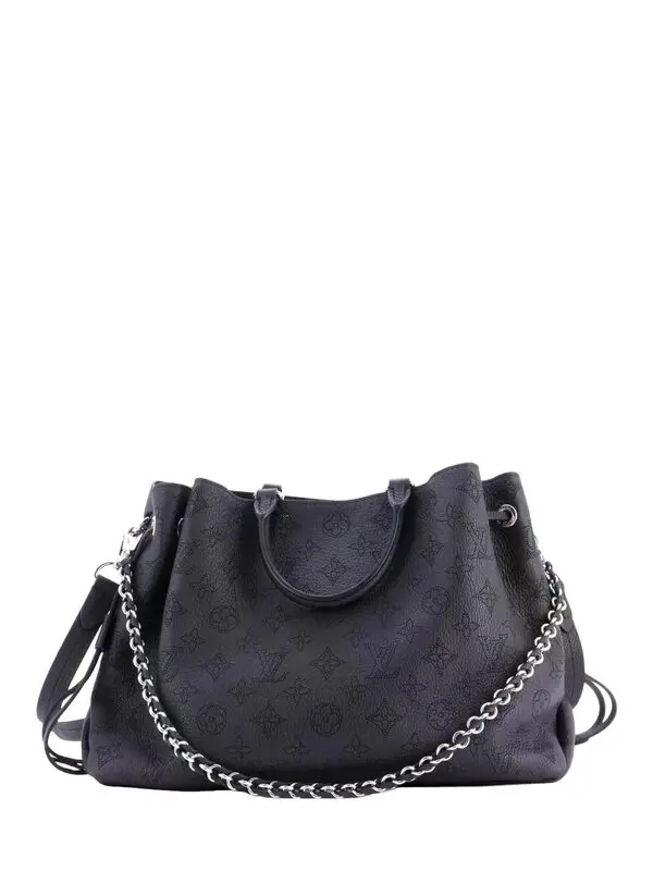 LOUIS VUITTON Bella Mahina Leather Tote Bag - Black