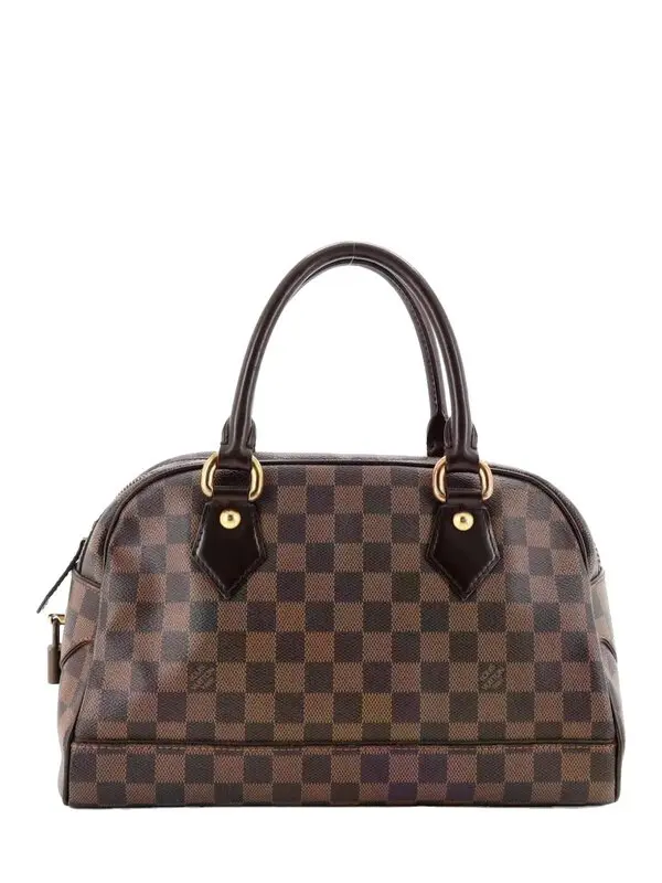 LOUIS VUITTON Duomo Boston Bag Damier Handbag - Brown