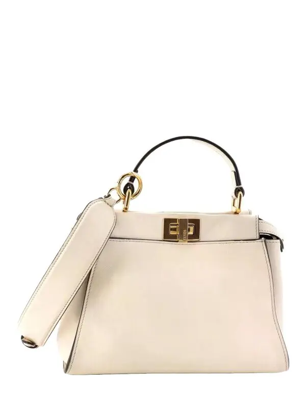 Fendi Peekaboo Iconic Mini Satchel - Neutrals