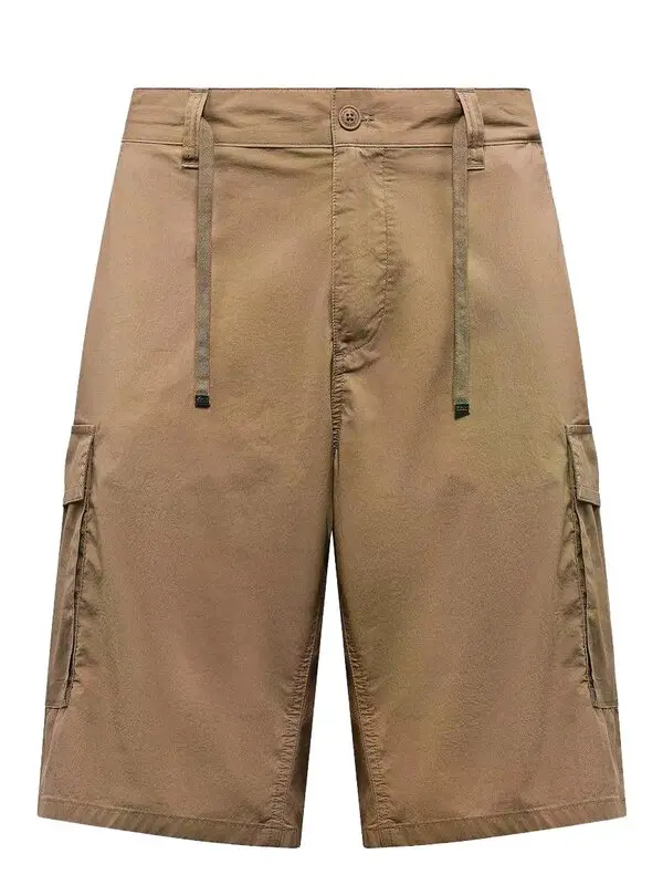 CAPE HORN Button-fastening Cargo Shorts - Neutrals