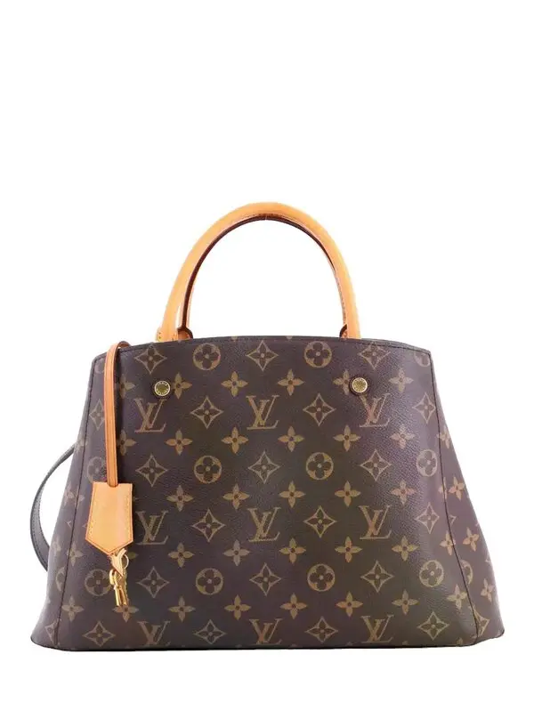 LOUIS VUITTON Montaigne Handbag Monogram Canvas Mm - Brown
