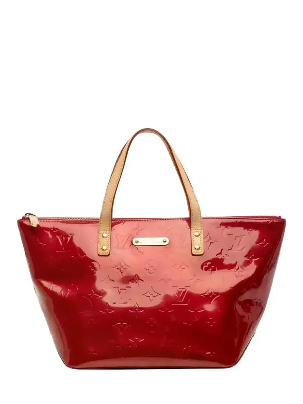 LOUIS VUITTON 2008 Monogram Vernis Bellevue Pm Tote Bag - Red