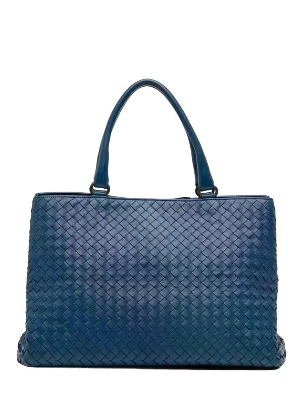 Bottega Veneta 2012-2025 Nappa Intrecciato Milano Tote Bag - Blue