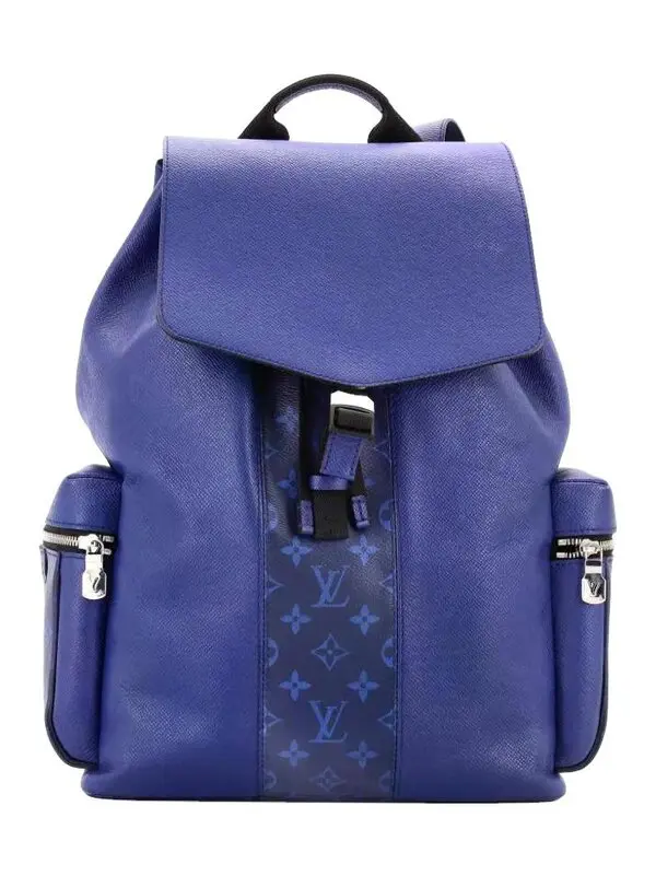LOUIS VUITTON Outdoor Monogram Taigarama Backpack - Blue